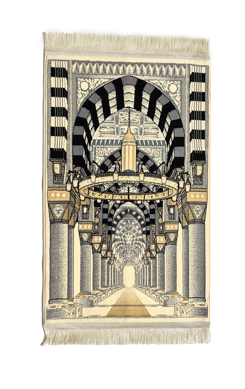 Luxurious Prayer Mat Masjid Nabawi Arches | Almukarramah.com